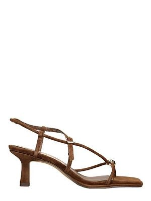Dolce Vita Mylee Leather Heeled Sandals - Brown