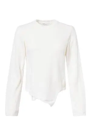 Comme Des Garçons Asymmetric Knit Jumper - Off-white