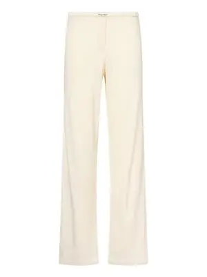 Sporty & Rich Ribbed Jersey Trousers - Ecru