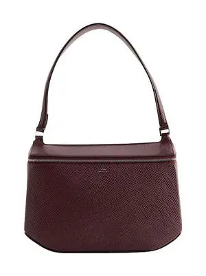 TOTEME Toteme Clip Leather Shoulder Bag Cherry