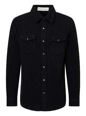 GODS TRUE CASHMERE Gemstone-embellished Cashmere Shirt L
