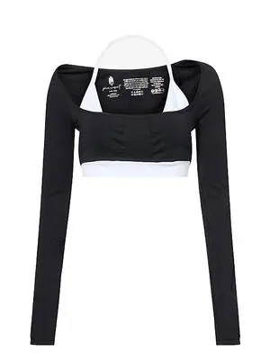 Free People Good Karma Crop Top - Black