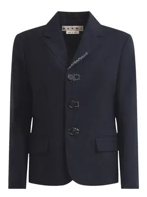 Marni Tropical Wool Jacket - Blue