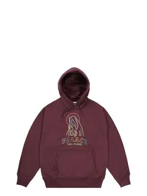 PALACE Palace Pray For Us Hooded Sweatshirt Red