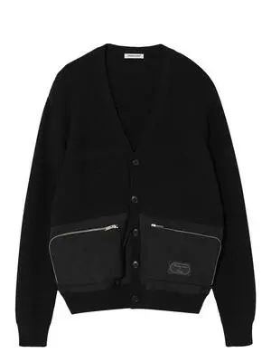 Undercover Zip Pocket Knit Cardigan - Black