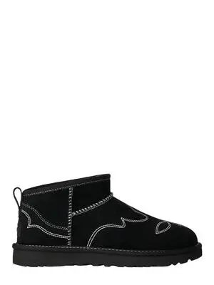 UGG UGG Wmns Classic Ultra Mini Western Boots Black