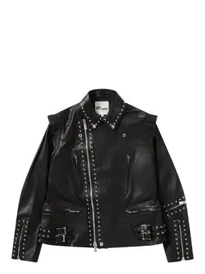 COMME DES GARÇONS NOIR Studded Biker Jacket - Black