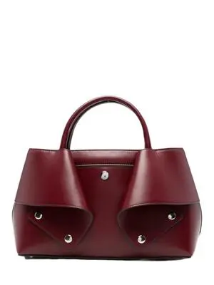 TOTEME TOTEME Mercer Small Leather Shoulder Bag Red