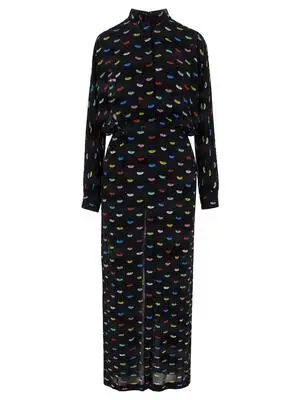 Fiorucci Long-sleeve Printed Shirt Dress - Multi