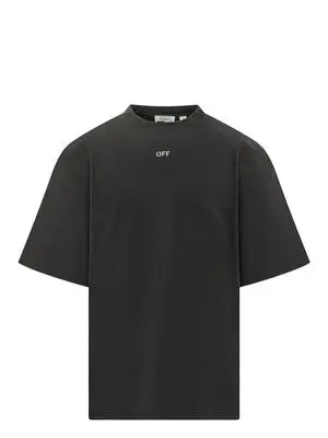 Off-White Negative Arrow Short Sleeve T-shirt - Black