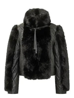 ROTATE BY BIRGER CHRISTENSEN ROTATE Faux Fur Mini Jacket