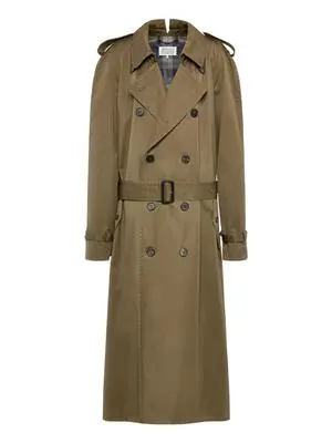 MAISON MARGIELA Cotton Trench Coat - Green