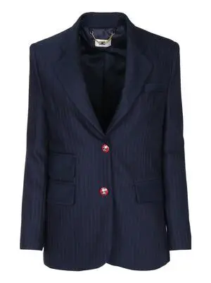 Elisabetta Franchi Tailored Single-breasted Blazer - Blunotteredpassion