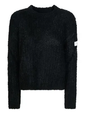 MAISON MARGIELA MM6 Textured Crewneck Sweater Nero
