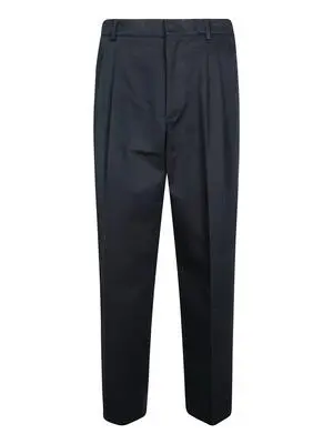 AMARANTO Tailored Side-stitched Trousers - Nero