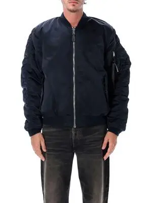 Alpha Industries Nylon Bomber Jacket - Rep Blue