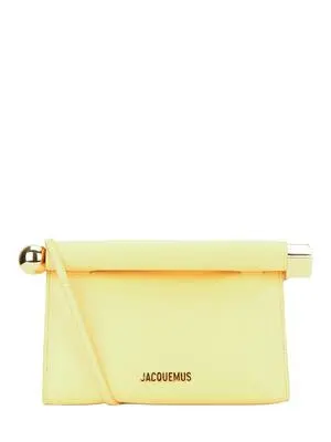 Jacquemus Structured Round-to-square Crossbody Bag - Pastelyellow