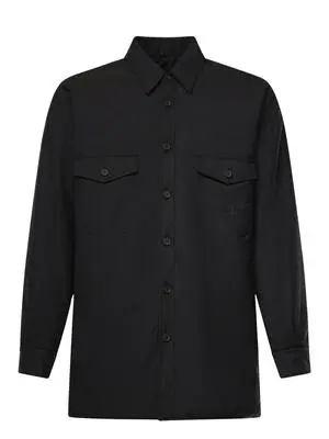 MAISON MARGIELA Overshirt Jacket With Chest Pockets - Black