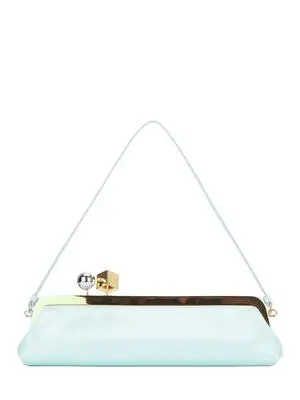 Jacquemus JACQUEMUS "Jacquard Mini Pouch Clutch" Aqua
