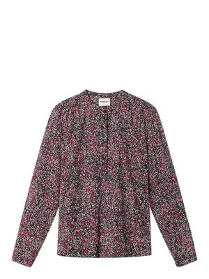 MARANT ETOILE Floral Print Long Sleeve Blouse - Multicolour