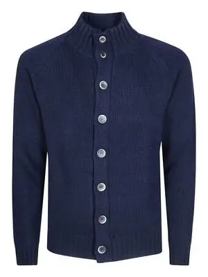 Altea ALTEA Button-Detail Knit Jacket Sweater Grigio
