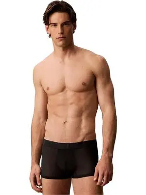 Calvin Klein Sheer Mesh Trunk - Black