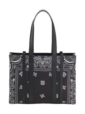 HUGO HUGO Printed Pattern Tote Bag