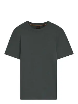 BOSS Cotton-jersey T-shirt With Logo Detail - Light Green