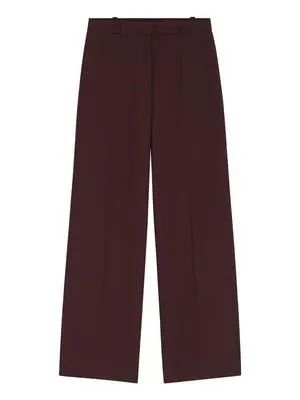 Hugo Regular-fit Straight-leg Pants With Two-way Stretch - Brown
