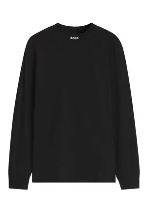 BOSS Stretch-cotton T-shirt - Black