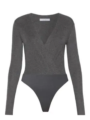 Max Mara Cashmere Yarn Sweater Bodysuit - Dark Grey