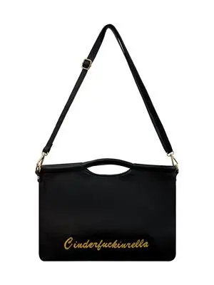 LILLY LOVES Vegan Leather Clutch - Black