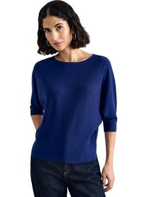 PHASE EIGHT Phase Eight Cristine Chic Batwing Sleeves Jumper Cobalt