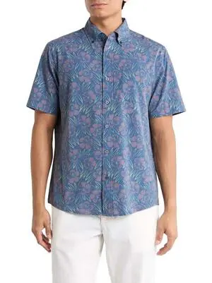 Reyn Spooner Blossom Harmony Button-down Shirt - Navy