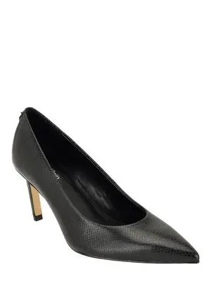 Calvin Klein Pointed Toe Stiletto Pumps - Black