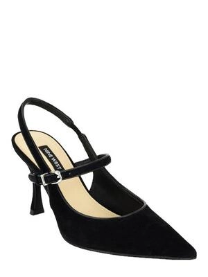 Nine West Amela Pointed Toe Slingback Pumps - Black