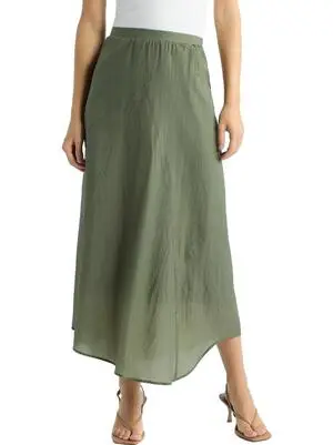 BERNARDO Bernardo Handkerchief Hem Midi Skirt