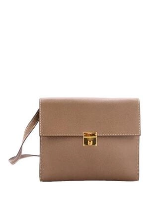 Hermès Clic Wallet On Strap Epsom 16 - Grey