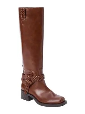 Matisse Faux Leather Tall Boots - Brown