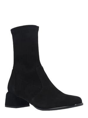 L'AMOUR DES PIEDS Nyvani Stretch Velvet Bootie - Black