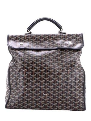 Goyard Saint Leger Briefcase Backpack Coated Canvas - Black