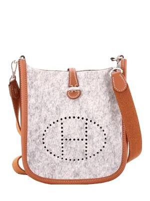 Hermès Evelyne Bag Gen Iii Felt Tpm Grey
