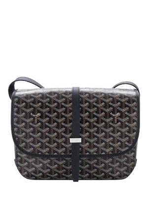 Goyard Belvedere Ii Messenger Bag Coated Canvas Mm - Black