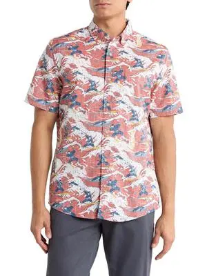Reyn Spooner Surf Ninjas Button-down Shirt - Red