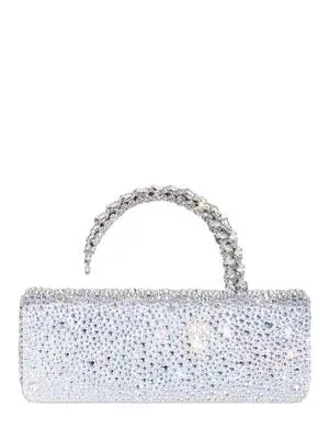 L’ALINGI Malika Crystal Embellished Clutch - Silver
