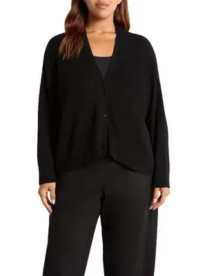Eileen Fisher V-neck Cardigan - Black