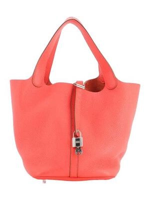 Hermès Picotin Lock Bag Clemence Mm Red