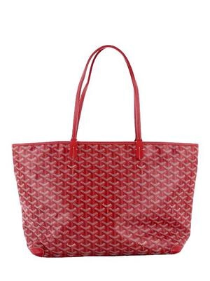 Goyard Artois Tote Coated Canvas Mm - Red