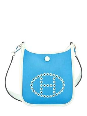 Hermès Neo Evelyne Bag Toile And Leather Tpm Blue