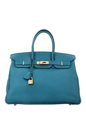 HERMÈS Birkin Handbag Clemence With Gold Hardware 35 At Nordstrom